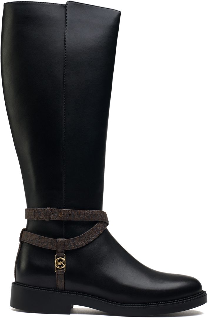 Womens Michael Kors Abigail Knee High Boots In Black | Soletrader