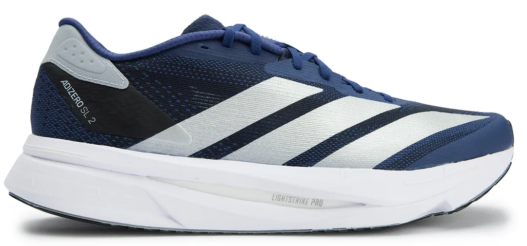 Mens Adidas Adizero SL 2 Trainers In Navy | Soletrader