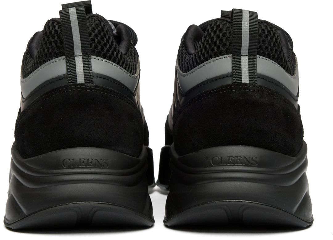 Mens Cleens Aero Runner Trainers In Onyx | SOLE