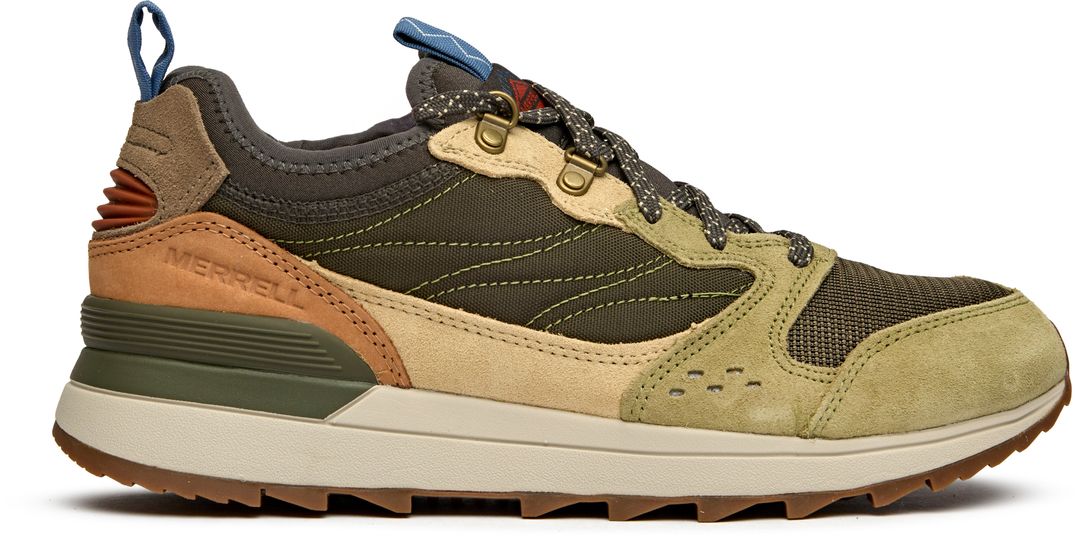 Mens Merrell Alpine 83 Sneaker Recraft Trainers In Olive Multi | Soletrader