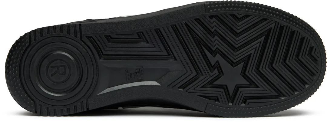 Mens A Bathing Ape BAPE STA #4 Trainers In Black | SOLE