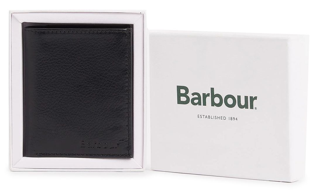 Mens Barbour Colwell Wallet In Black | Soletrader