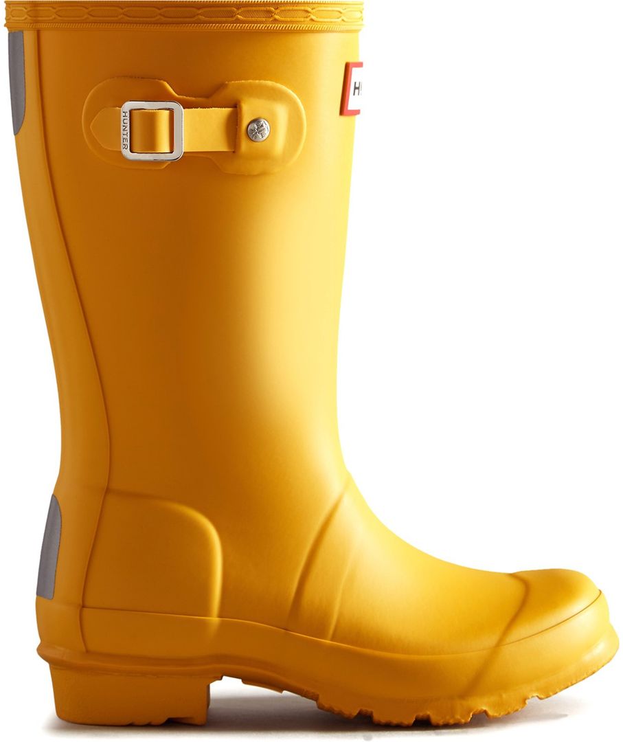 Kids Unisex Hunter Junior Originals Boot In Hunter Yellow | Soletrader
