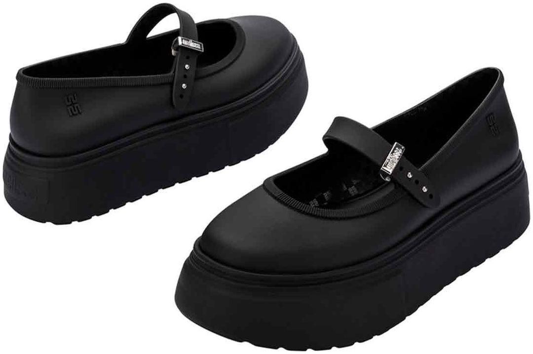 Womens Melissa Soft Ballerina Platforms In Black | Soletrader