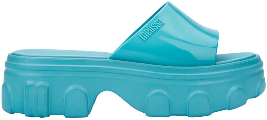 Womens Melissa Ella Slide Platforms In Blue | Soletrader