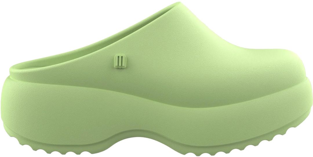 Womens Melissa Free Clog Platform In Green | Soletrader