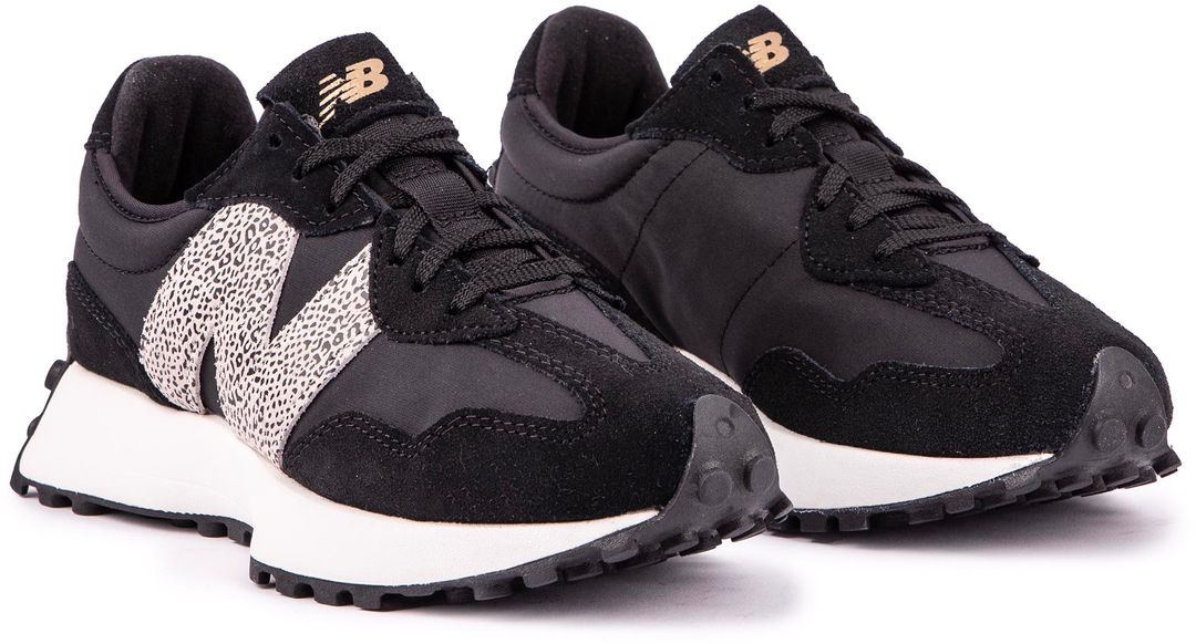 Womens New Balance 327 Trainers In Black | Soletrader