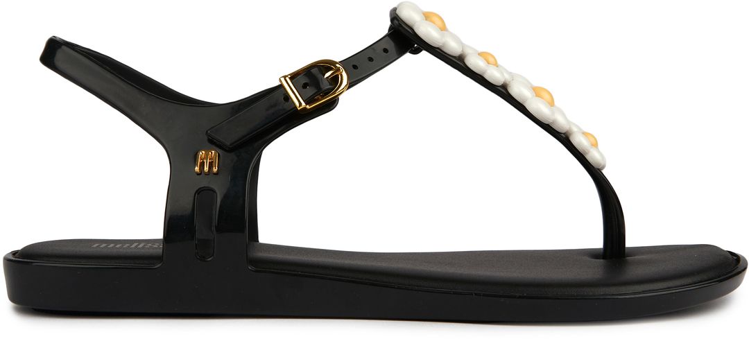 Womens Melissa Solar Spring Sandals In Black Daisy | Soletrader