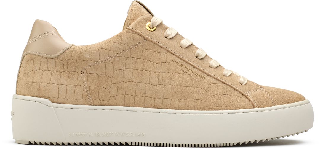 Mens Android Homme Zuma Trainers In Beige Caiman | Soletrader