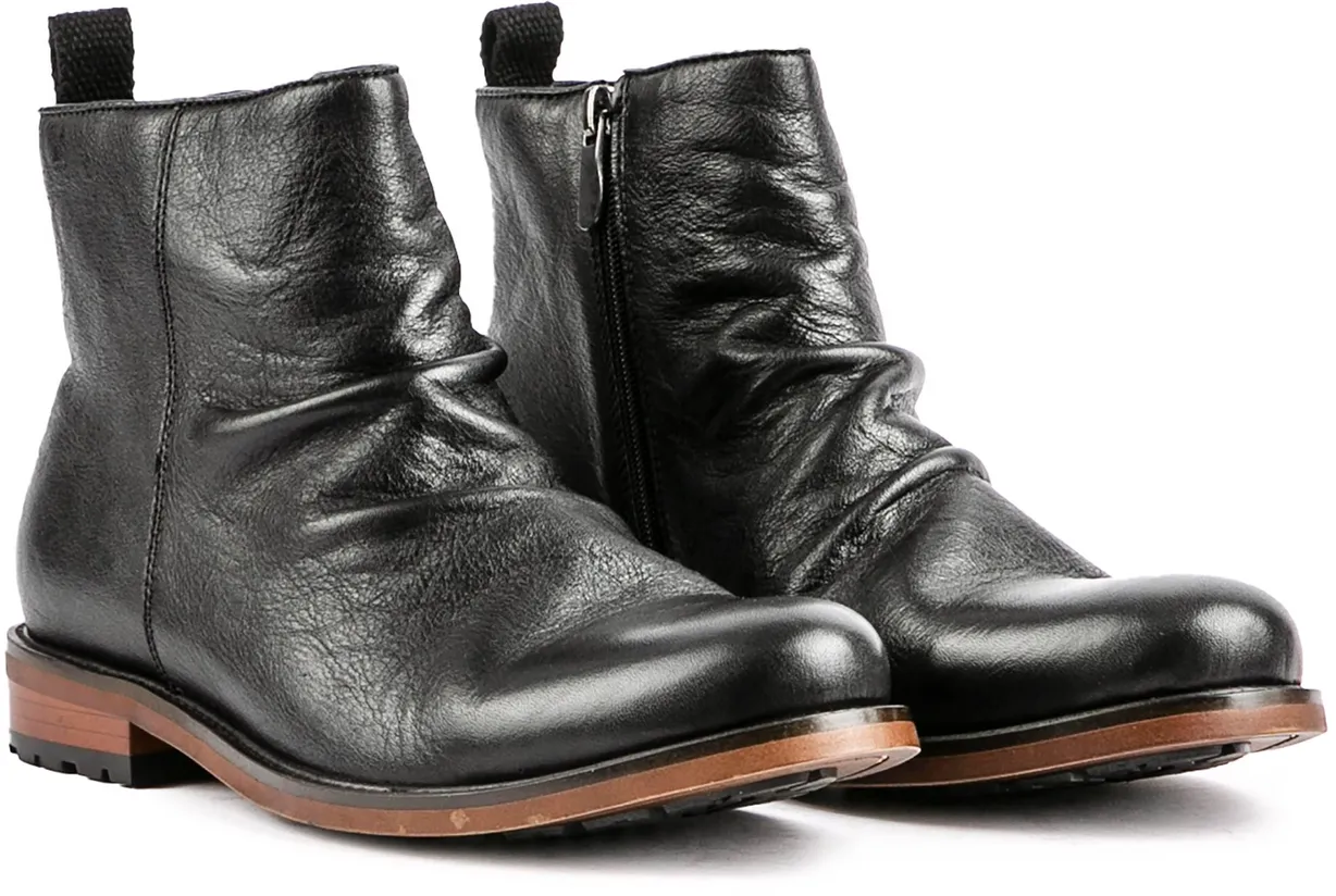 Mens Sole Crafted Axe Inside Zip Boots In Black | Soletrader