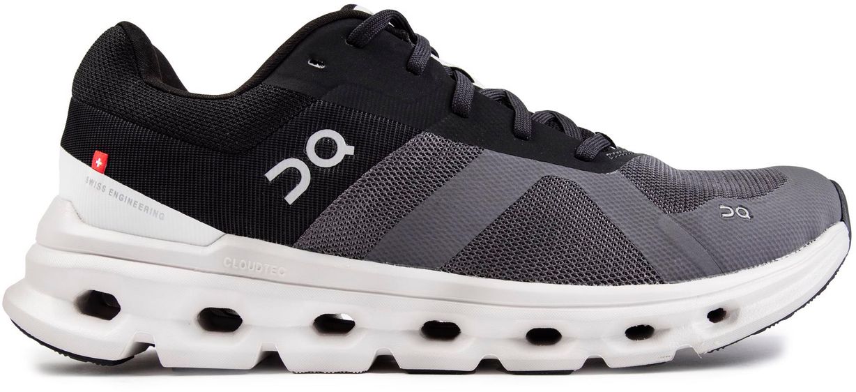 Mens On Cloud Runner Sneakers In Eclipse Grey/Frost | Soletrader