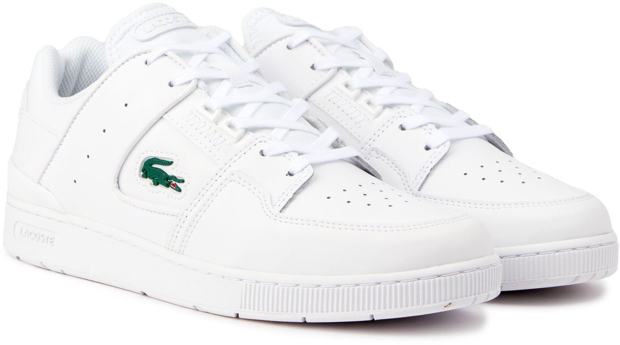 Mens Lacoste Court Cage Trainers In White | Soletrader