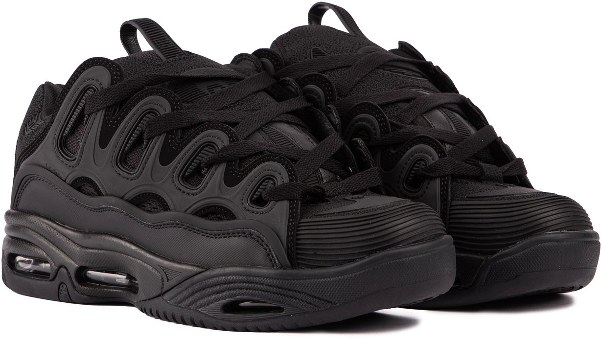 Mens Osiris D3 2001 Trainers In Black Black | Soletrader