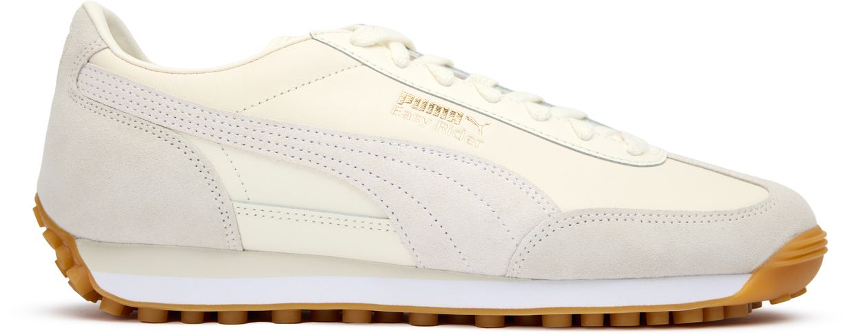 Mens Puma Easy Rider Trainers In White | Soletrader
