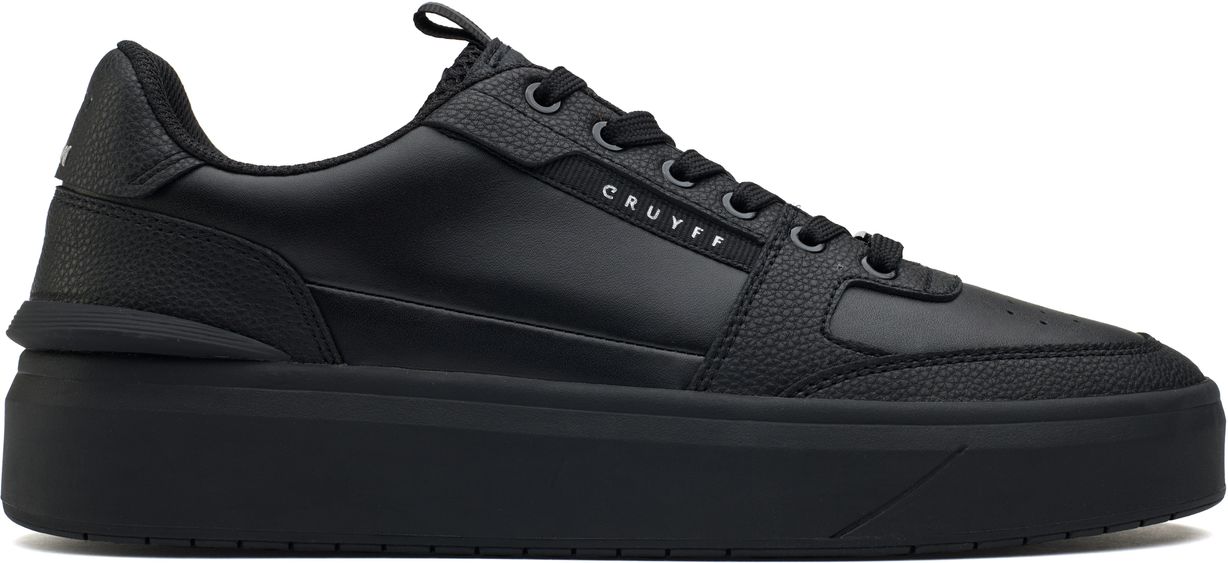 Mens Cruyff Endorsed Tennis Trainers In Black | Soletrader