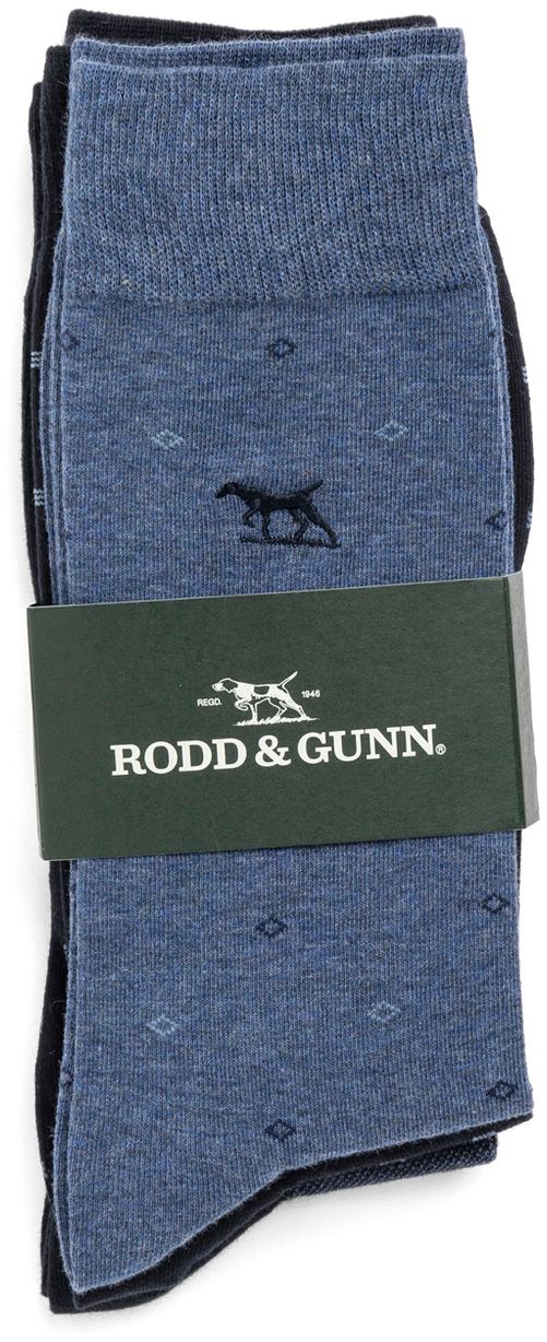 Mens Rodd & Gunn Seacliff Multi Socks 3 Pack In Blue Multi | Soletrader