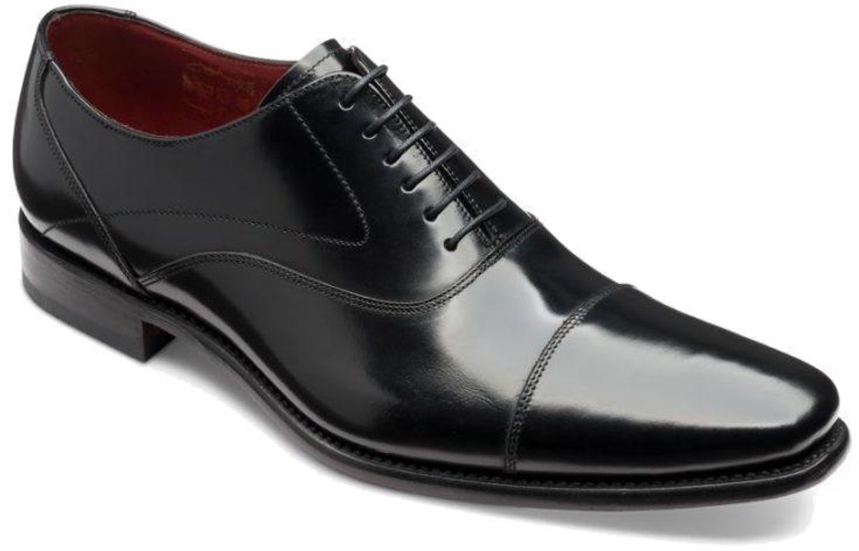 Mens Loake Sharp Toe Cap Oxford In Black | Soletrader