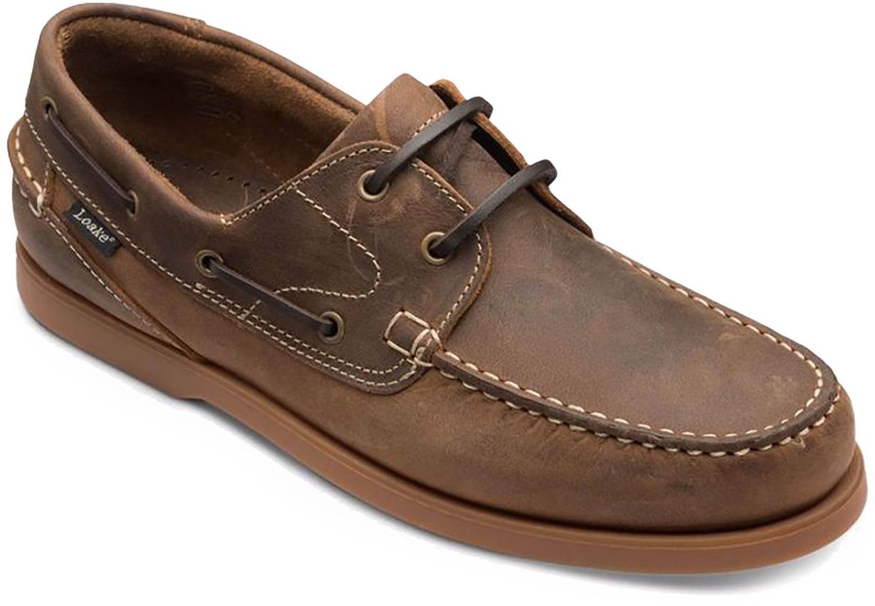 Mens Loake Lymington Boat Shoe In Brown | Soletrader