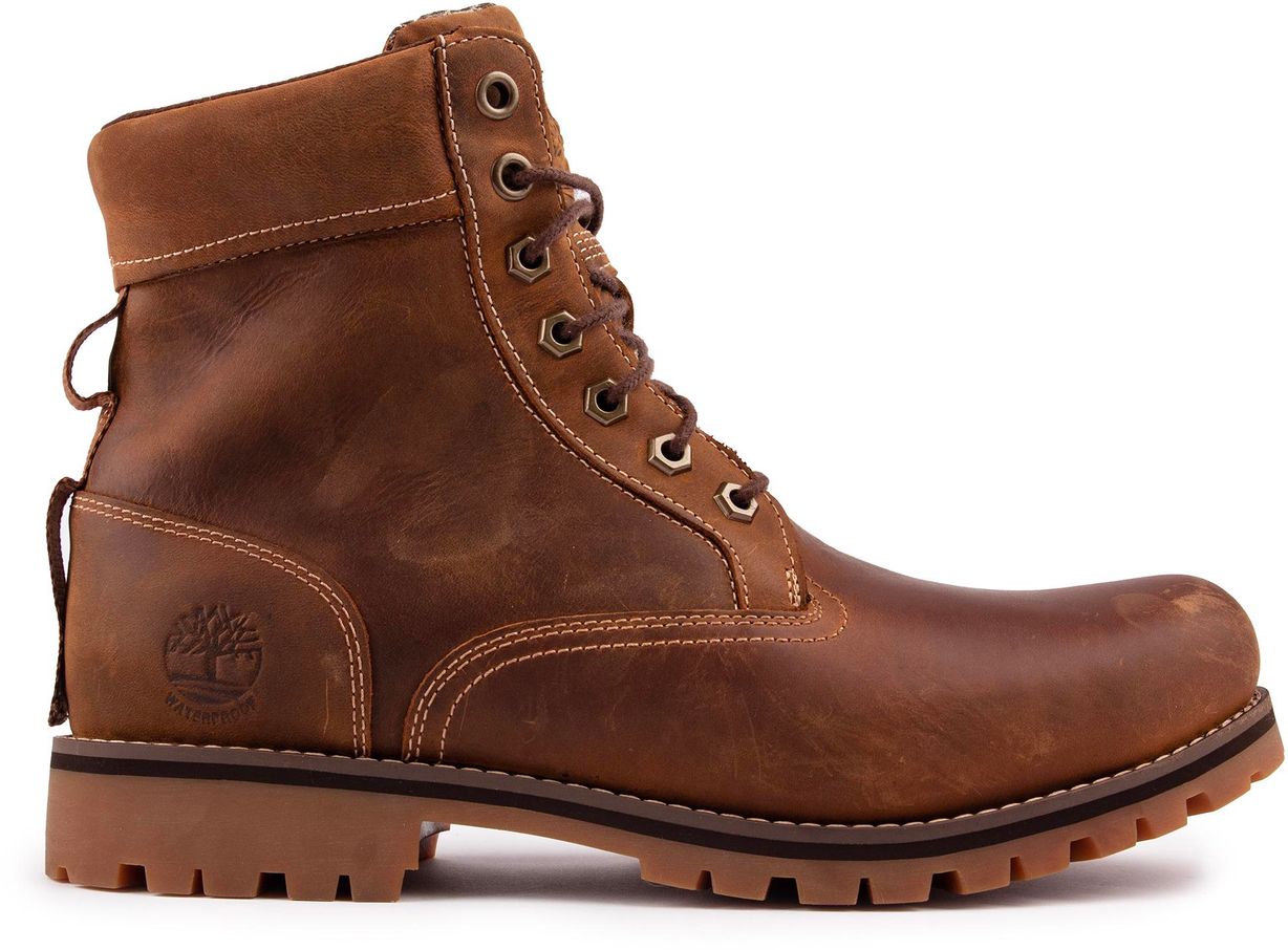 Mens Timberland Rugged Waterproof Boots In Brown | Soletrader