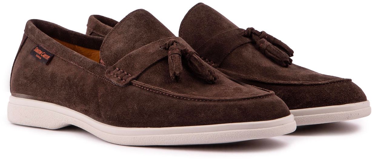 Mens Simon Carter Salmon Shoes In Brown | Soletrader