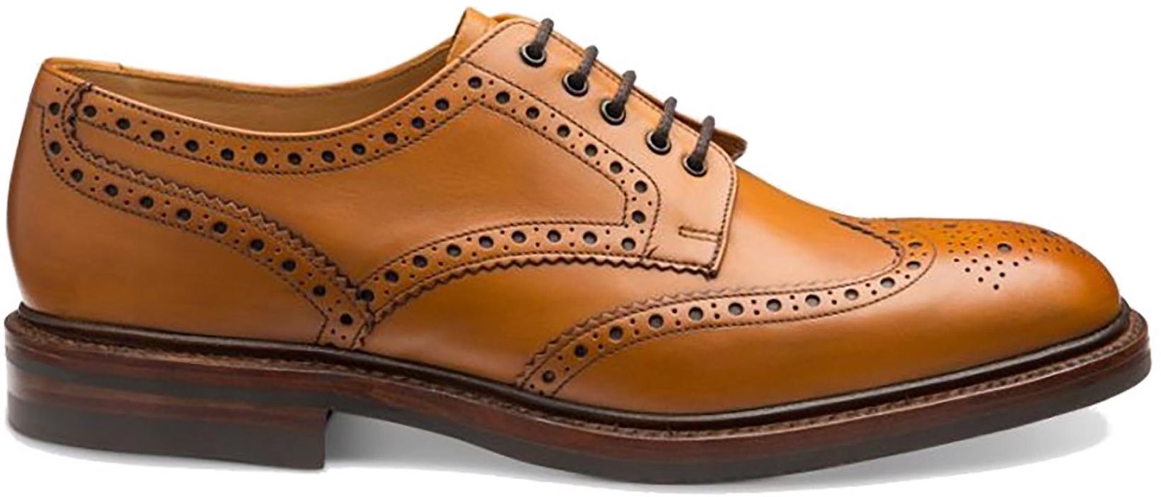 Mens Loake Chester Dainite Brogue Shoes In Tan | Soletrader