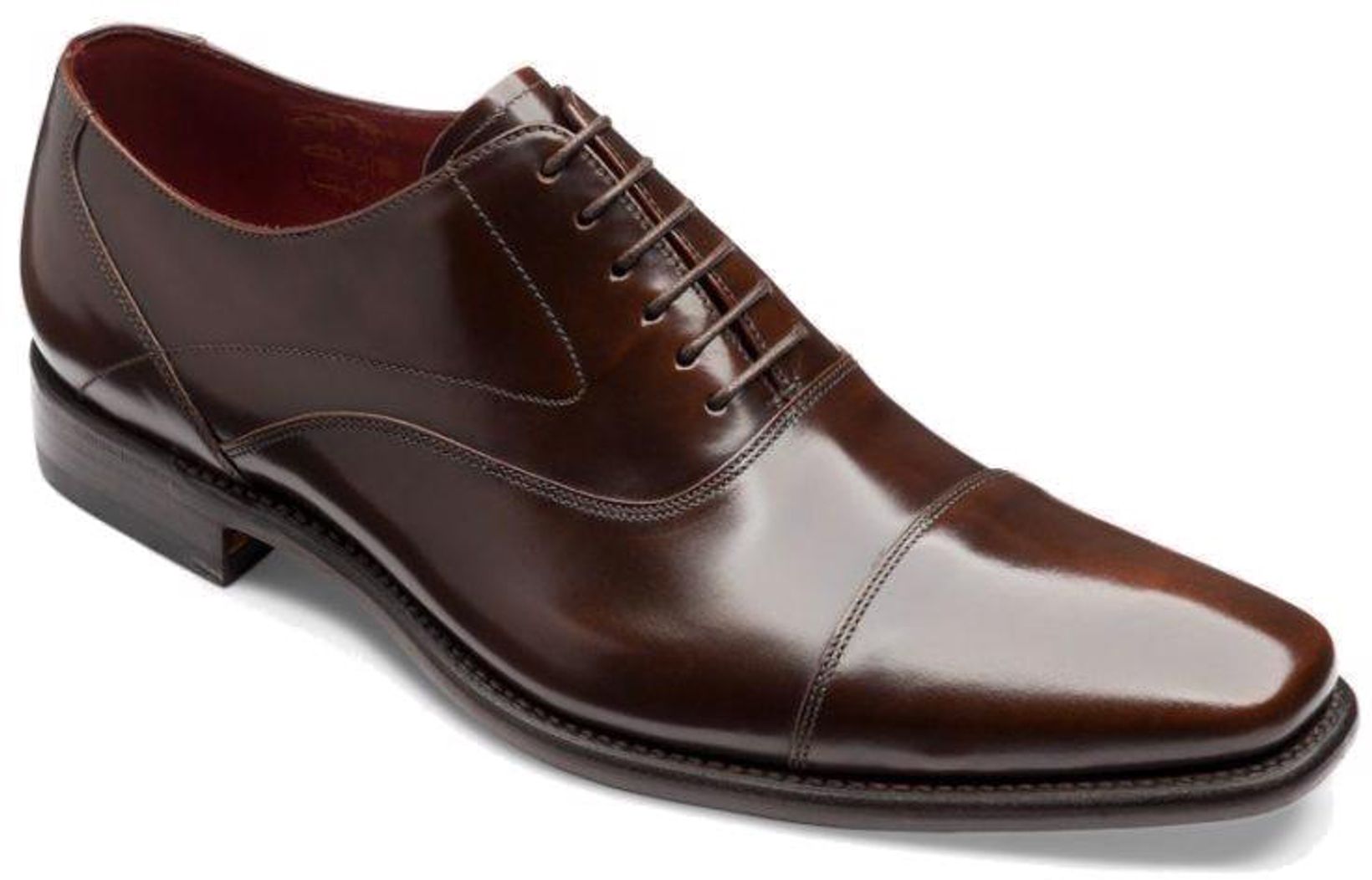 Mens Loake Sharp Toe Cap Oxford In Dark Brown | Soletrader