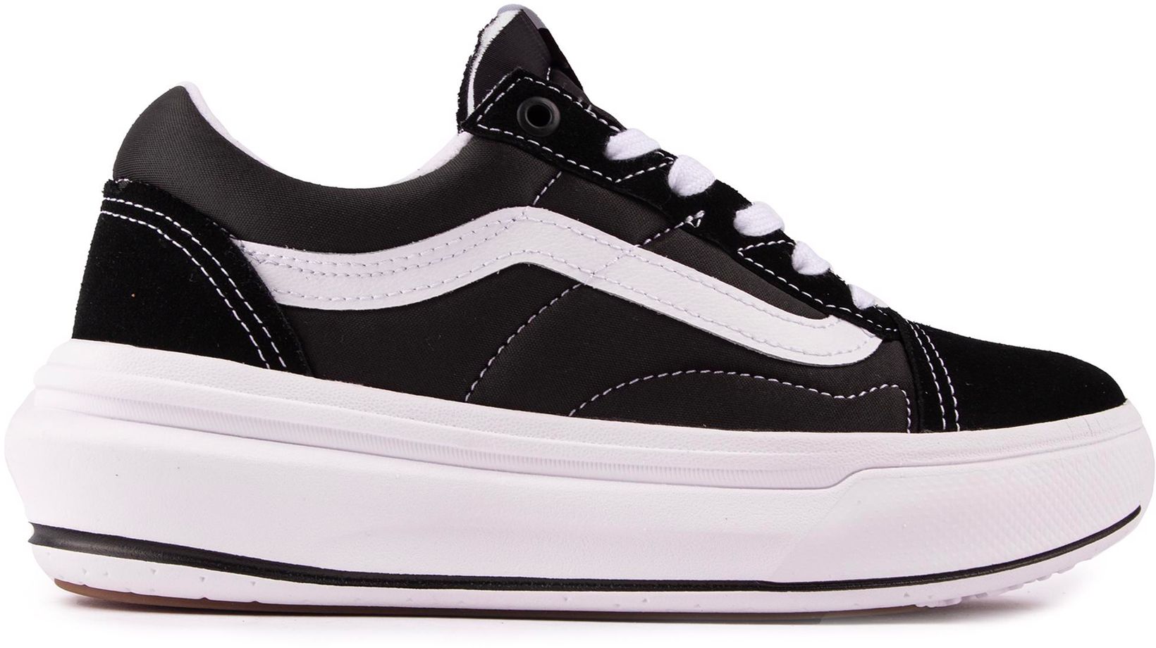 Womens Vans Old Skool Over Trainers In Black/White | Soletrader