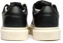 Mens Cleens Ace Trainers In Noir | SOLE