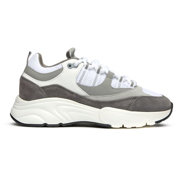 Mens Cleens Aero Runner Trainers In Dove | SOLE