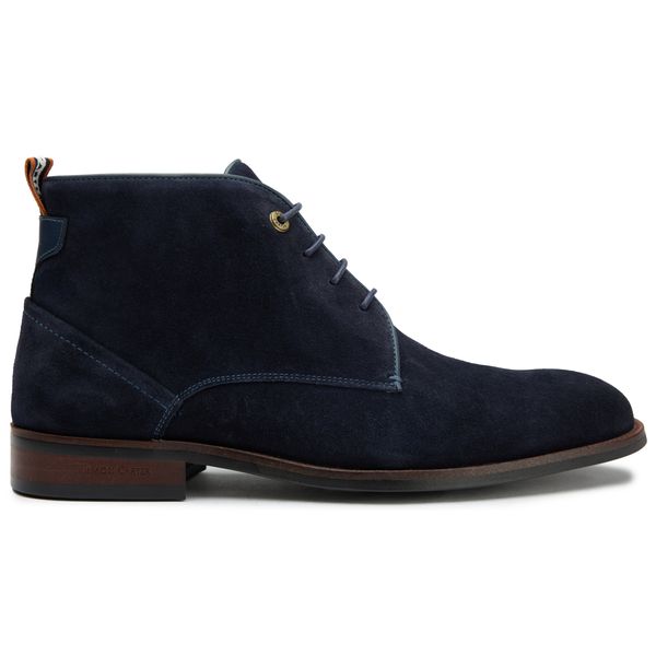 Mens Simon Carter Allos Chukka Boots In Navy | Soletrader