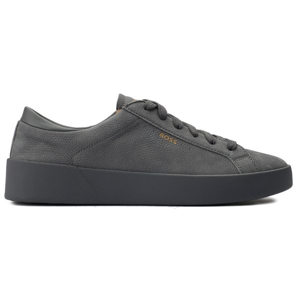 Mens Boss Belwar Tenn Trainers In Grey | Soletrader