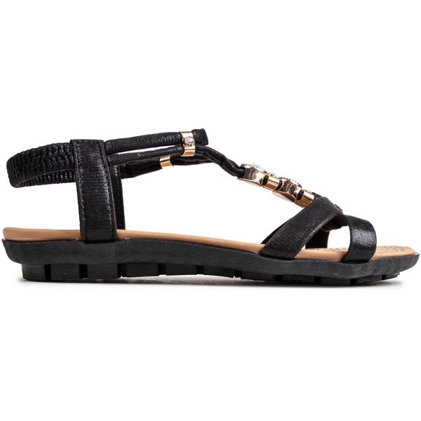 Womens Lotus Bettina Sandals In Black | Soletrader