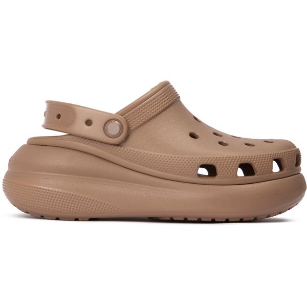 Womens Crocs Classic Crush Shoes In Natural | Soletrader