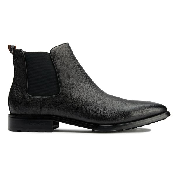 Mens Simon Carter Clover 3 Chelsea Boots In Black | Soletrader