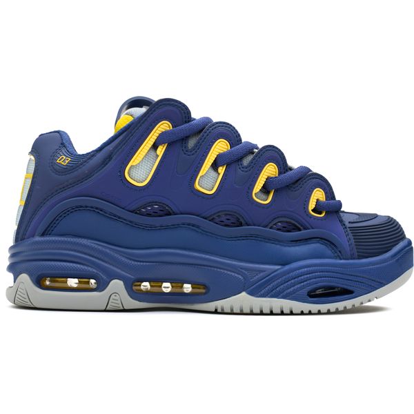 Mens Osiris D3 2001 Sneakers In Blue Yellow | Soletrader