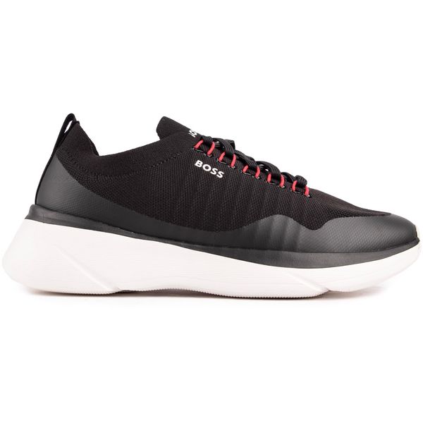 Mens Boss Dean Run Sneakers In Black | Soletrader