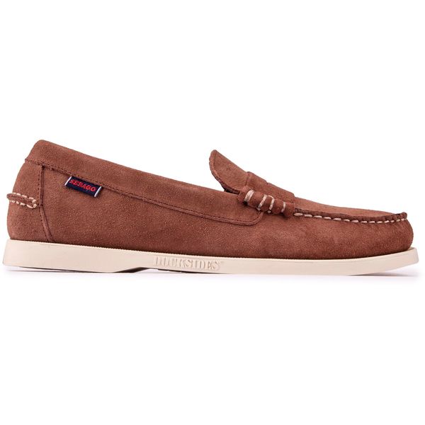 Mens Sebago Dan Boat Flesh Out Shoes In Dark Brown | Soletrader