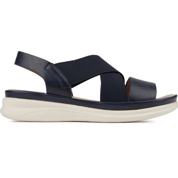 Womens Solesister Kia Sandals In Navy | Soletrader