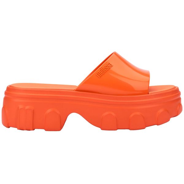 Womens Melissa Ella Slide Platforms In Orange | Soletrader