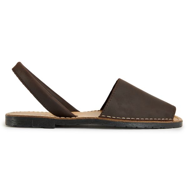 Womens Sole Ldn Macaw Nubuck Menorcan Sandals In Dark Brown | Soletrader