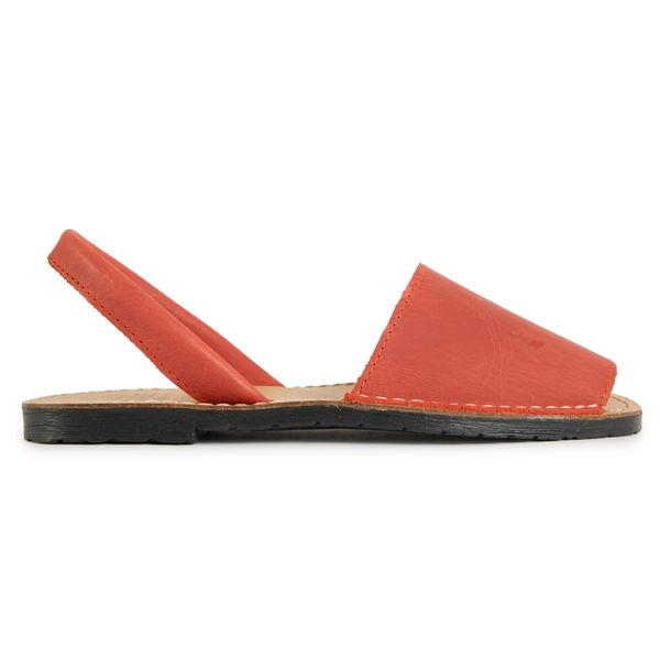 Womens Sole Ldn Macaw Nubuck Menorcan Sandals In Coral | Soletrader