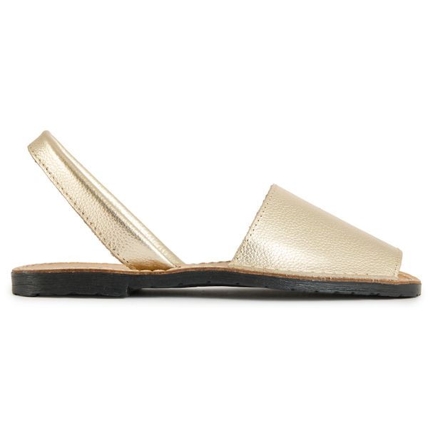 Womens Sole Ldn Macaw Nubuck Menorcan Sandals In Gold | Soletrader
