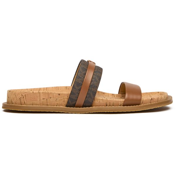 Womens Michael Kors Mandy Sandals In Brown | Soletrader