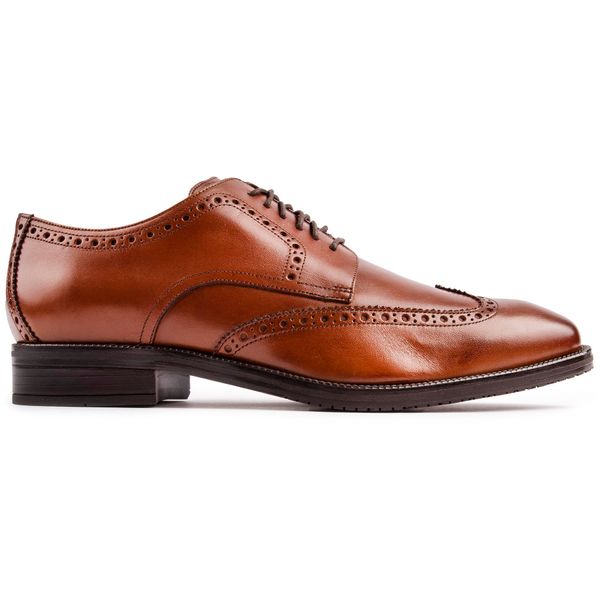 Mens Cole Haan Modern Essentials Wingtip Shoes In Tan | Soletrader