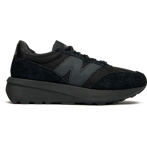 Mens New Balance 370 Sneakers In Black | Soletrader