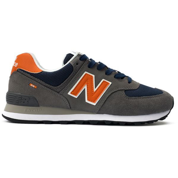 Mens New Balance 574 Trainers In Navy/Grey | Soletrader