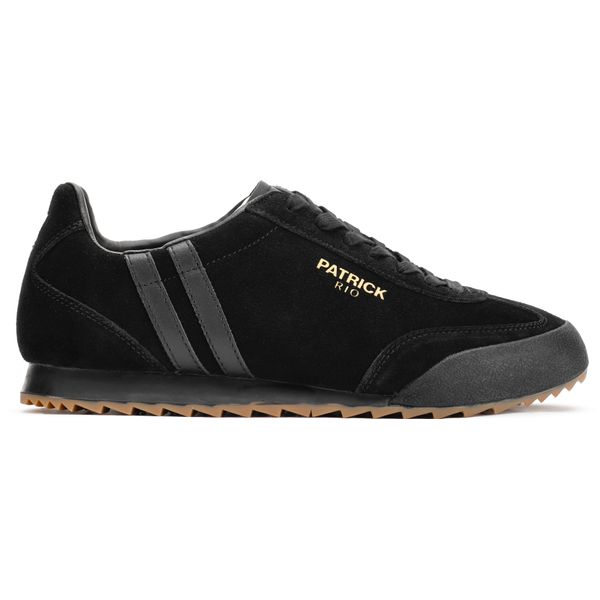 Mens Patrick Rio Sneakers In Black | Soletrader