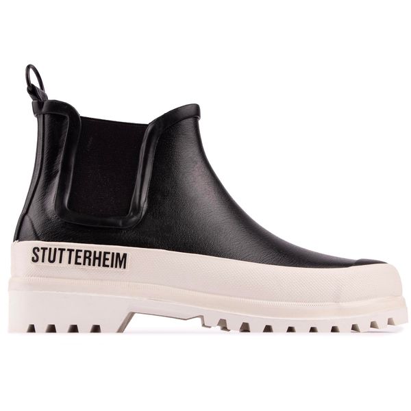 Mens & Womens Stutterheim Rainwalker Boots In Black White | Soletrader
