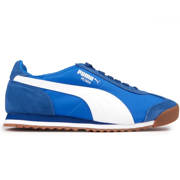 Mens Puma Roma Trainers In Blue | Soletrader