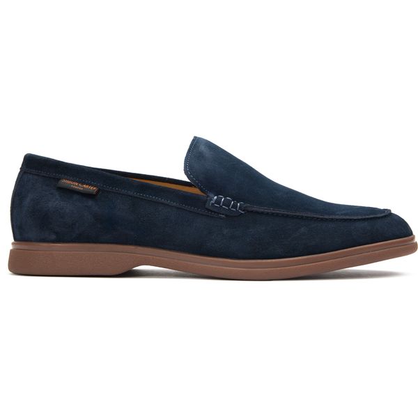 Mens Simon Carter Tanius Slip On Shoes In Navy | Soletrader